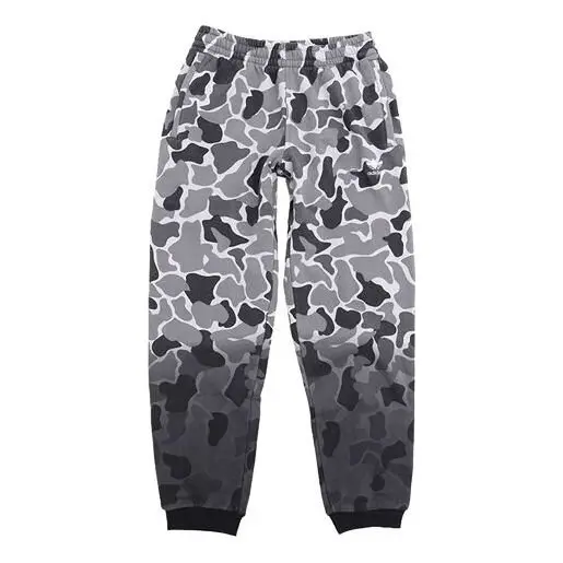 Adidas Originals Camouflage Dip-dyed Pants Gray - Black