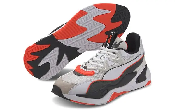 PUMA Rs-2k "messaging" Sneakers - White/black/red