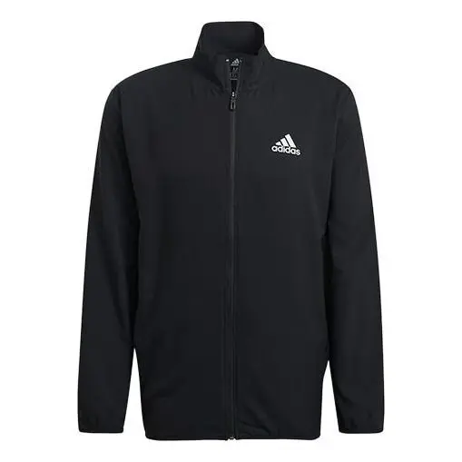 Adidas Training Sports Jacket With Reflective Logo - Black