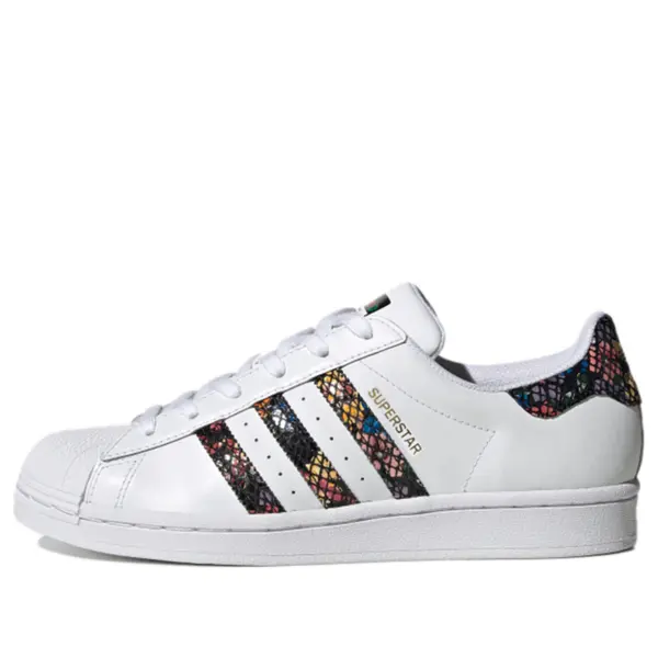 Adidas Superstar "floral Twist Stripes" Sneakers - Black