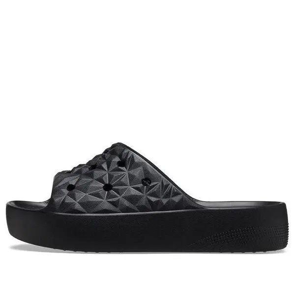 CROCS Classic Platform Slides - Black