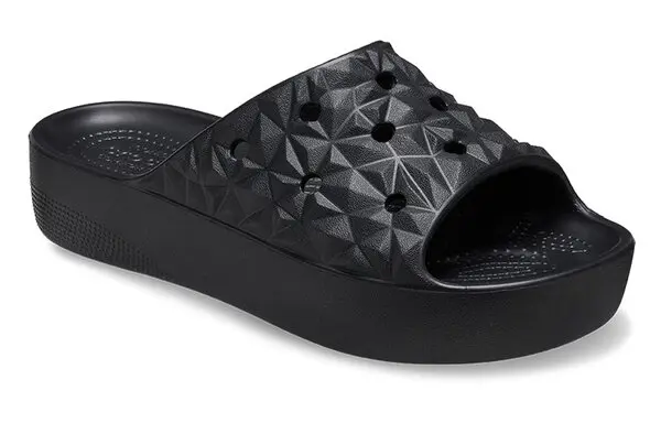 CROCS Classic Platform Slides - Black