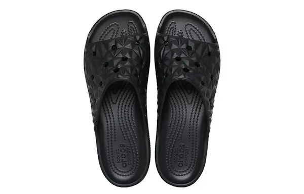 CROCS Classic Platform Slides - Black