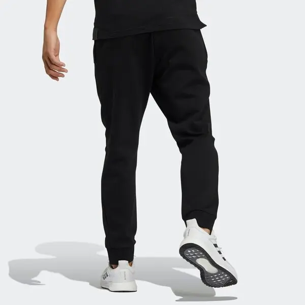 Adidas Solid Color Small Logo Sports Stylish Long Pants/trousers - Black
