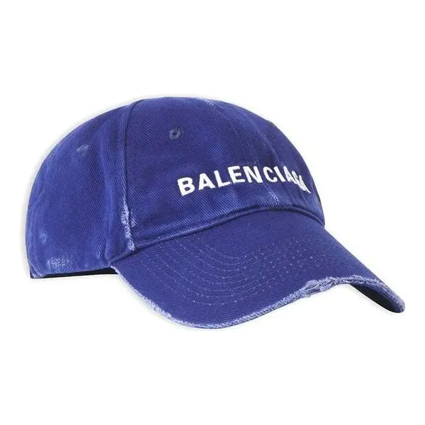 Balenciaga Logo Visor Cap - Blue/white