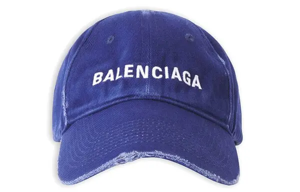 Balenciaga Logo Visor Cap - Blue/white