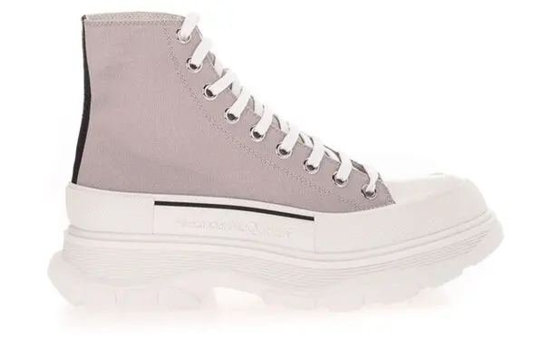 Alexander McQueen Canvas Tread Slick High Top Sneakers