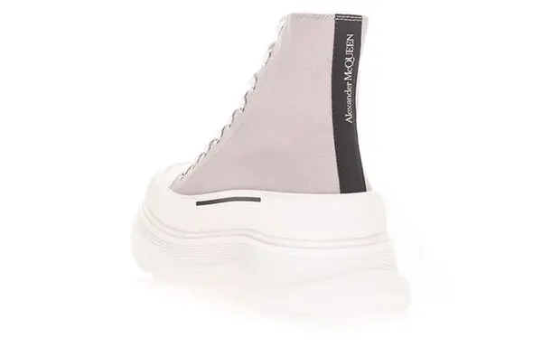 Alexander McQueen Canvas Tread Slick High Top Sneakers