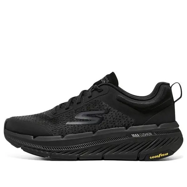 Sketchers Max Cushioning Low Top Sneakers - Black