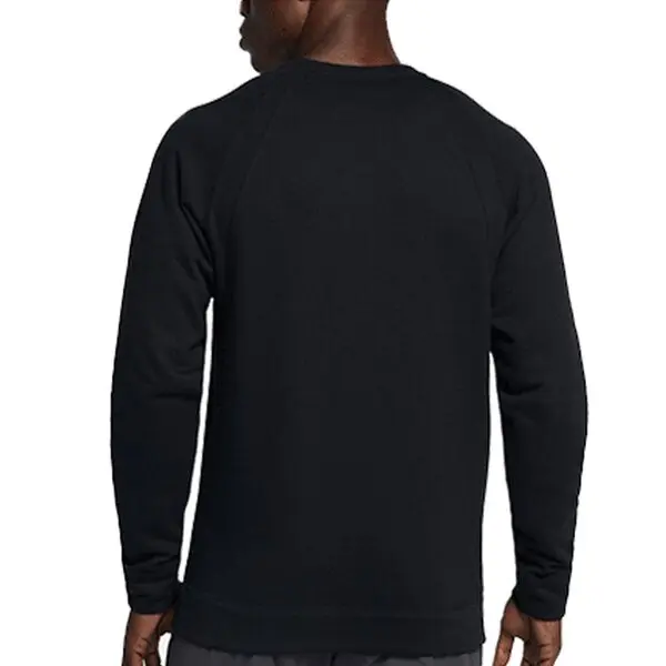 JORDAN Solid Color Sports Round Neck Pullover Long Sleeves