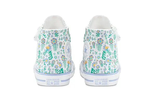 CONVERSE Chuck Taylor All Star High Top Floral Print Sneakers - Peppermint Green