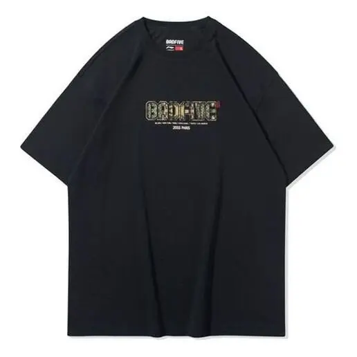 LI-NING Paris Fashion Week Ss20 Series Tee 'black