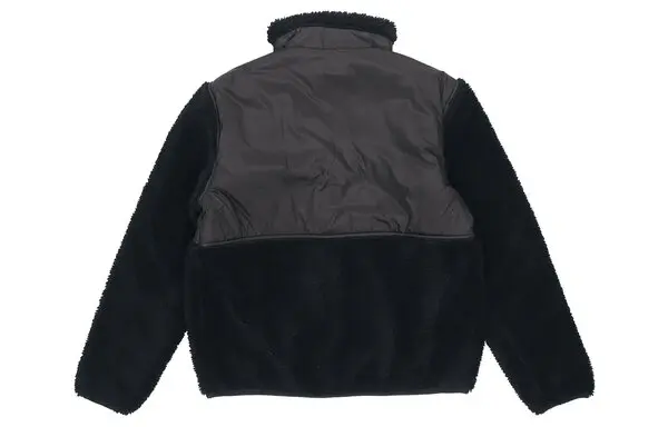 PUMA Sherpa Contrasting Colors Logo Jacket - Black