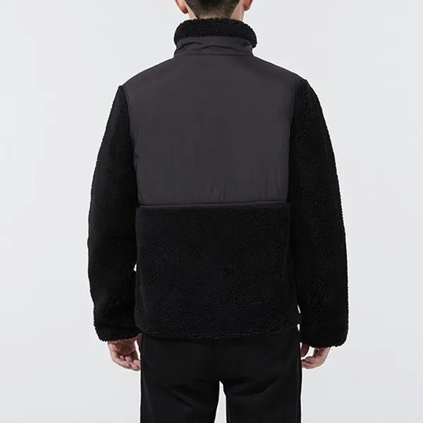 PUMA Sherpa Contrasting Colors Logo Jacket - Black