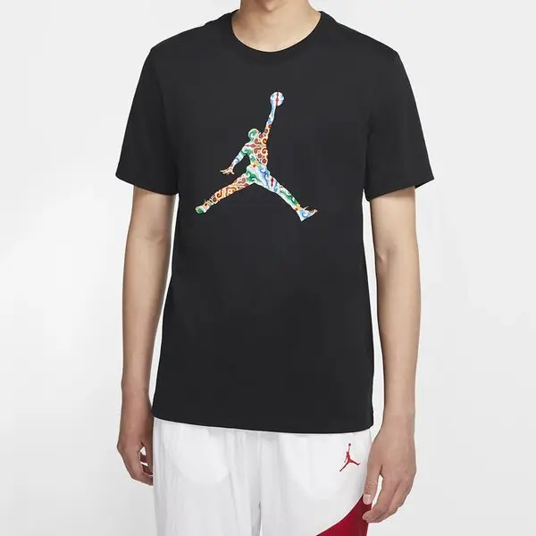 JORDAN Flying Colorful Large Logo Short Sleeve