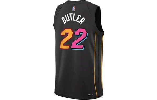 Nike X Nba Miami Heat 'jimmy Butler 22' Basketball Jersey - Black/multi-color