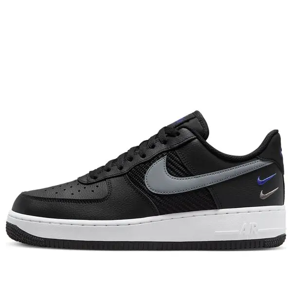 Nike Force 1 Low '07 Sneakers - Black/blue-grey