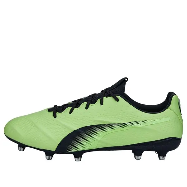 PUMA King Platinum 21 Vegan Fg Ag Football Boots - Black/green