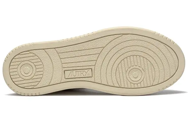 AUTRY Medalist Mid Leather And Suede Sneakers - White