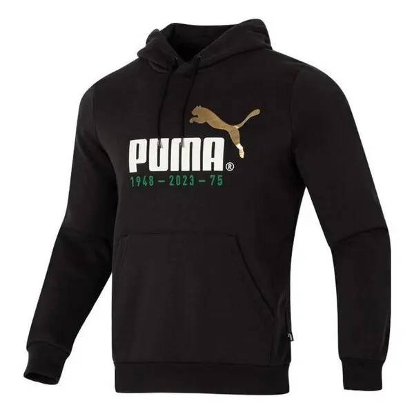 PUMA Logo Graphic Hoodie - Black/white