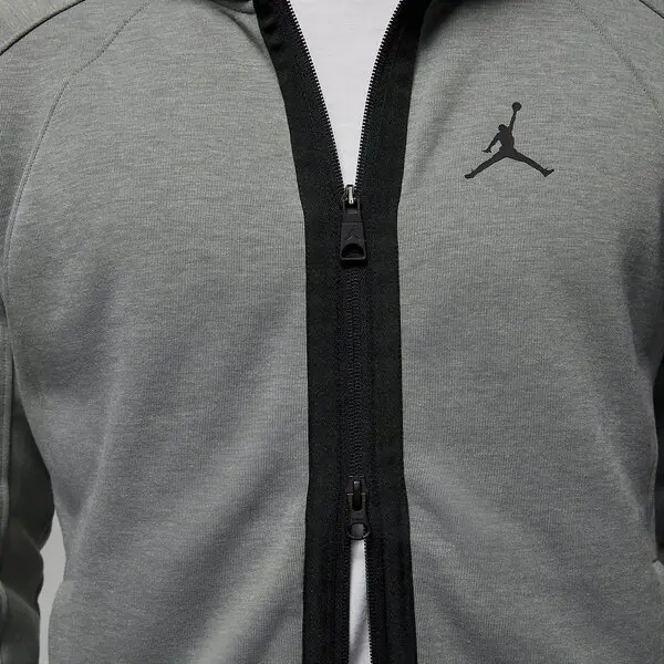 JORDAN Fleece Full-zip Hoodie 'gray