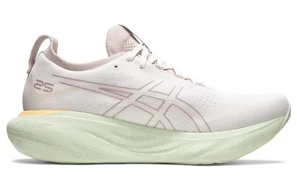 Asics Gel-nimbus 25 Athletic Sneakers - Grey/yellow/green