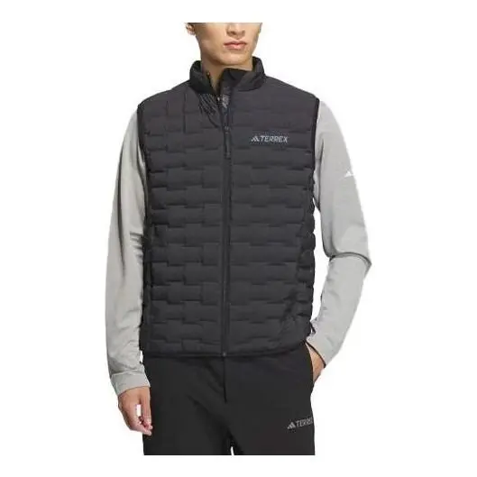 Adidas Lightweight Goose Down Woven Baffle Vest - Black