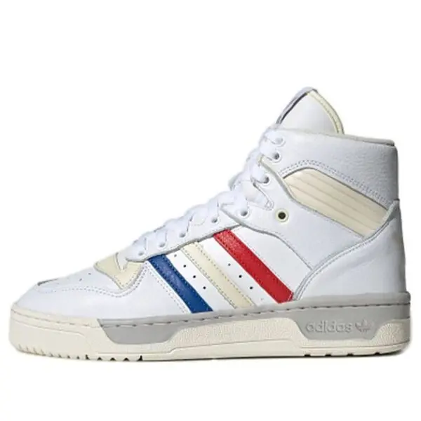 Adidas Rivalry High "french Tricolor" Sneakers - White