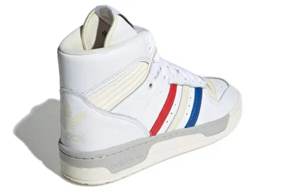 Adidas Rivalry High "french Tricolor" Sneakers - White