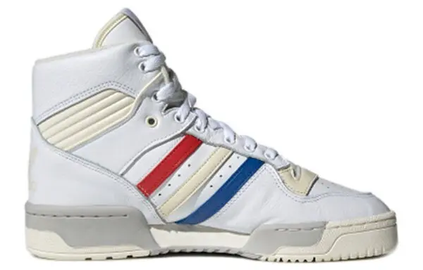 Adidas Rivalry High "french Tricolor" Sneakers - White