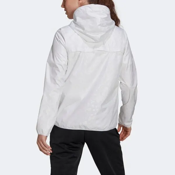 Adidas Logo Solid Color Woven Zipper Hooded Jacket