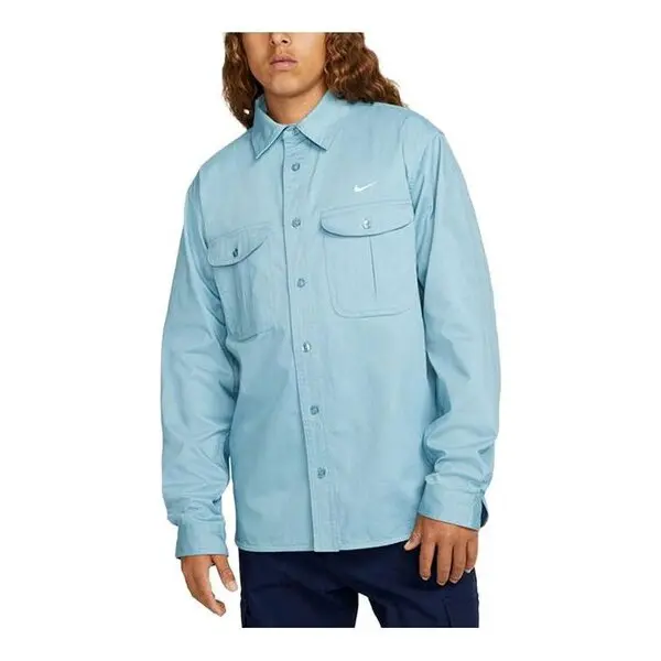 Nike Woven Skate Long-sleeve Button Down - Blue
