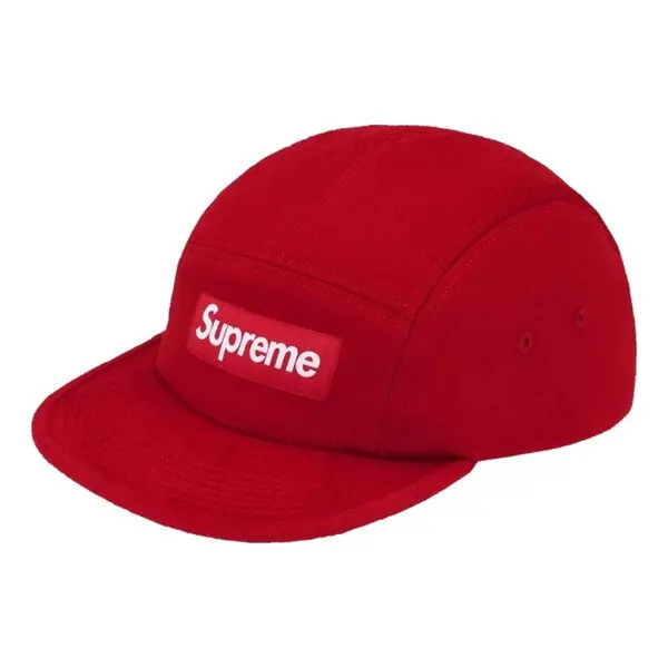 Supreme Wool Camp Cap - Red
