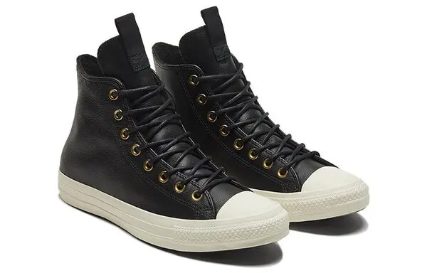 CONVERSE Chuck Taylor All Star Leather High Top Sneakers - Black