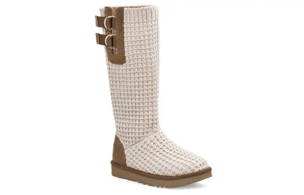 UGG Classic Tall Knit Boots With Buckle Detail