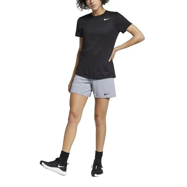 Nike Quick Dry Round Neck Short Sleeve Pullover - Black