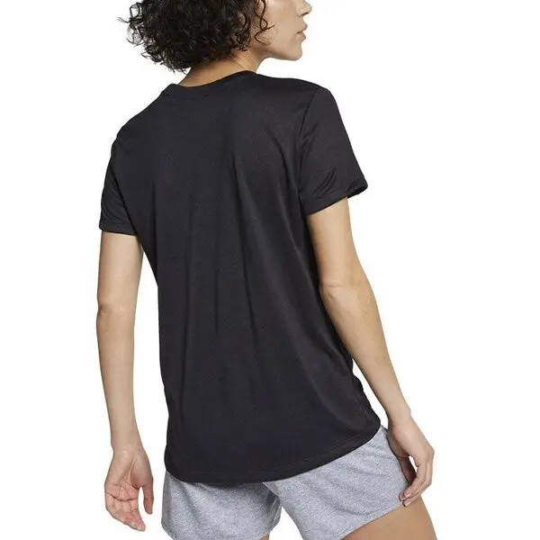 Nike Quick Dry Round Neck Short Sleeve Pullover - Black