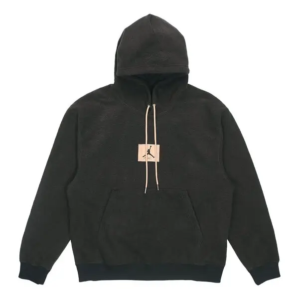 JORDAN Air Plush Pullover Hoodie - Black