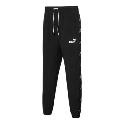 PUMA Tracksuit Pants 'black White - Black/white