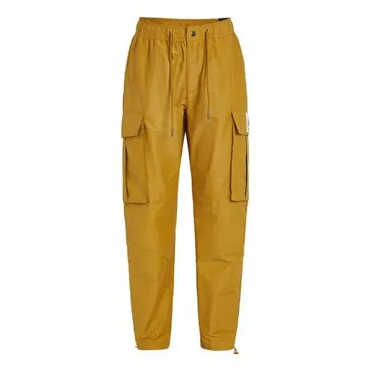 Nike Jordan Flight Woven Pocket Sports Pants/trousers/joggers - Yellow