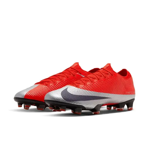 Nike Mercurial Vapor 13 Elite Fg "max Metallic Silver - Orange
