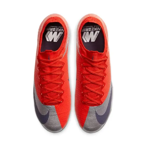 Nike Mercurial Vapor 13 Elite Fg "max Metallic Silver - Orange
