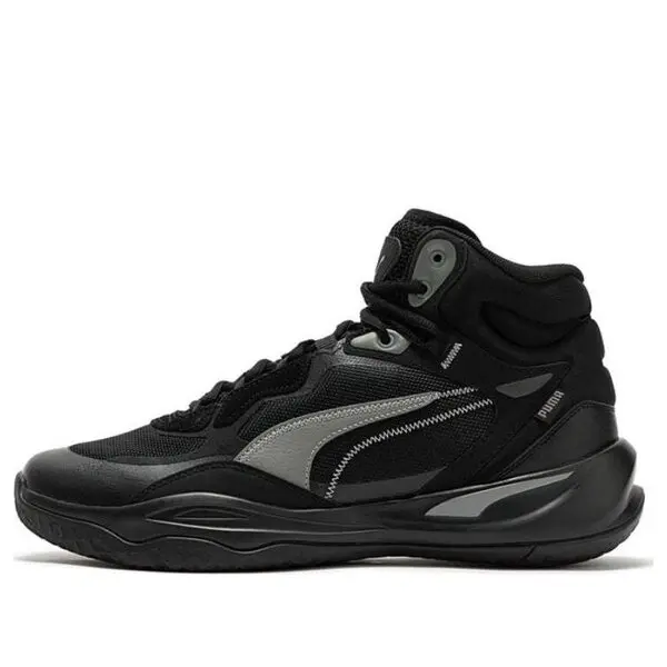 PUMA Playmaker Pro Mid Sneakers - Black