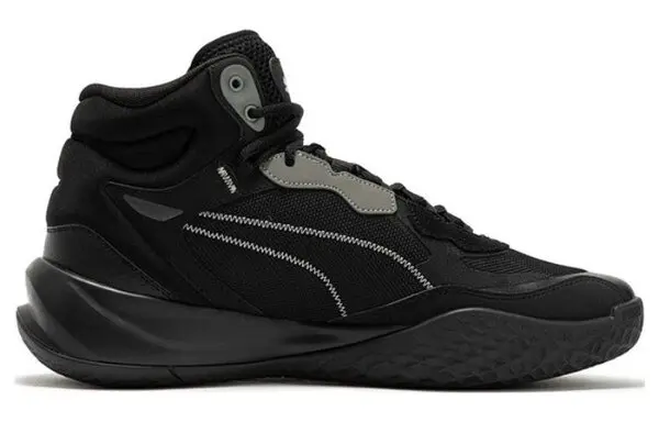 PUMA Playmaker Pro Mid Sneakers - Black