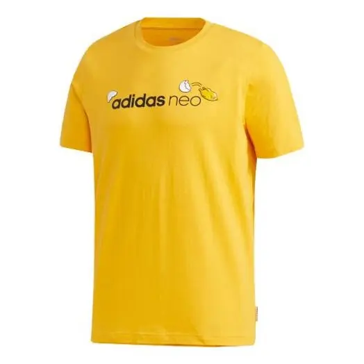 Adidas Neo Graphic Short Sleeve T-shirt - Yellow