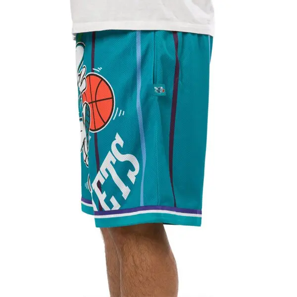 Mitchell & Ness X Nba Charlotte Hornets Big Face Basketball Shorts