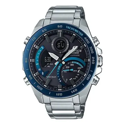 Casio Edifice Solar Powered Sapphire Crystal Watch - Blue