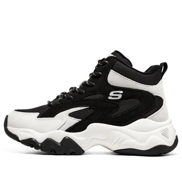 Sketchers D'lites 3.0 Mid Top Sneakers - Black/white