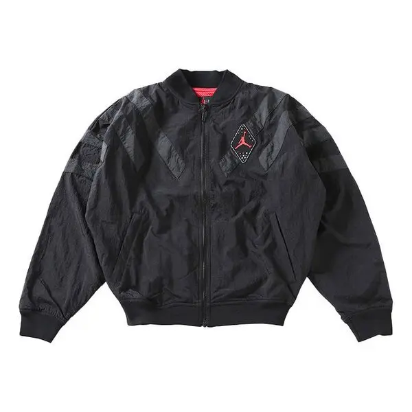 JORDAN 6 Srt Lgc Nylon Bomber Jacket - Black