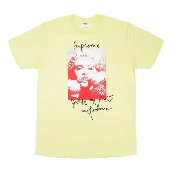 Supreme Fw18 Madonna Terra Cotta T-shirt - Yellow